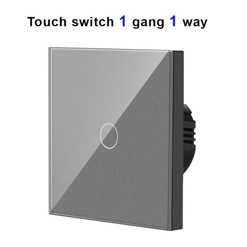 NOVSKI сенсорные выключатели 1/2/3 Gang серый 1Gang Switch