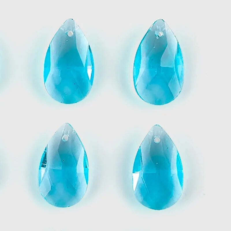 5 шт. подвесок-призм из хрустального стекла Dreamzeal 22x13 мм Lake Blue