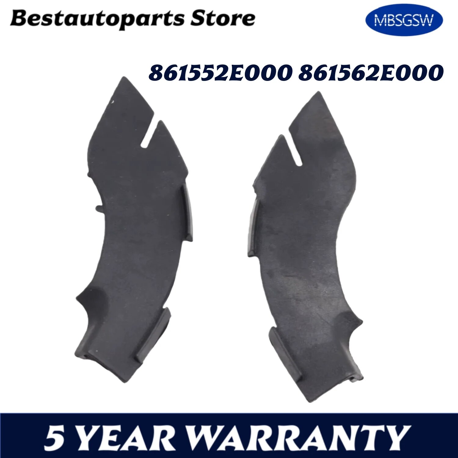 2 шт. для Hyundai Tucson 2004-2005, внешняя накладка на зеркало OEM 861552E000 861562E000