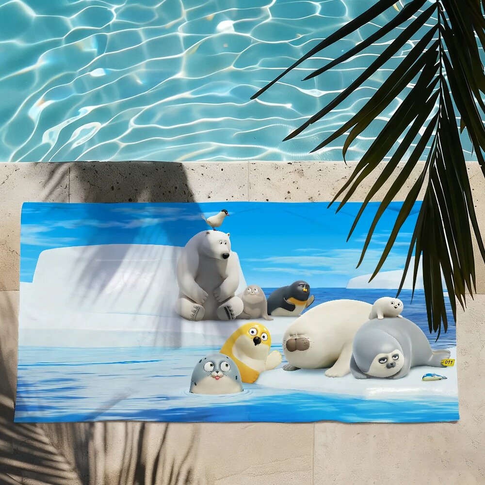 Милые мультяшные пляжные полотенца S-Sealook-S