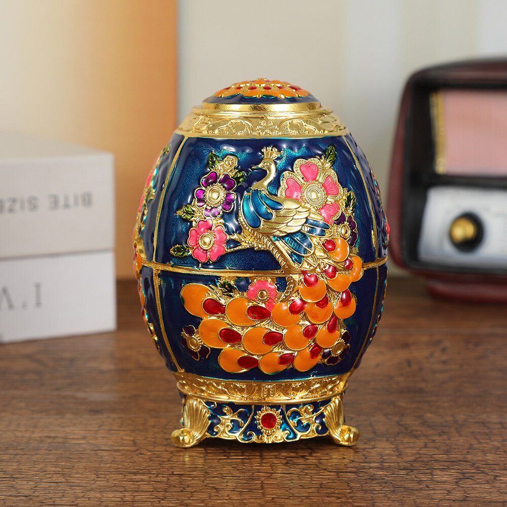 Винтажная коробка для зубочисток, фигурка павлина10.5*5.8cm