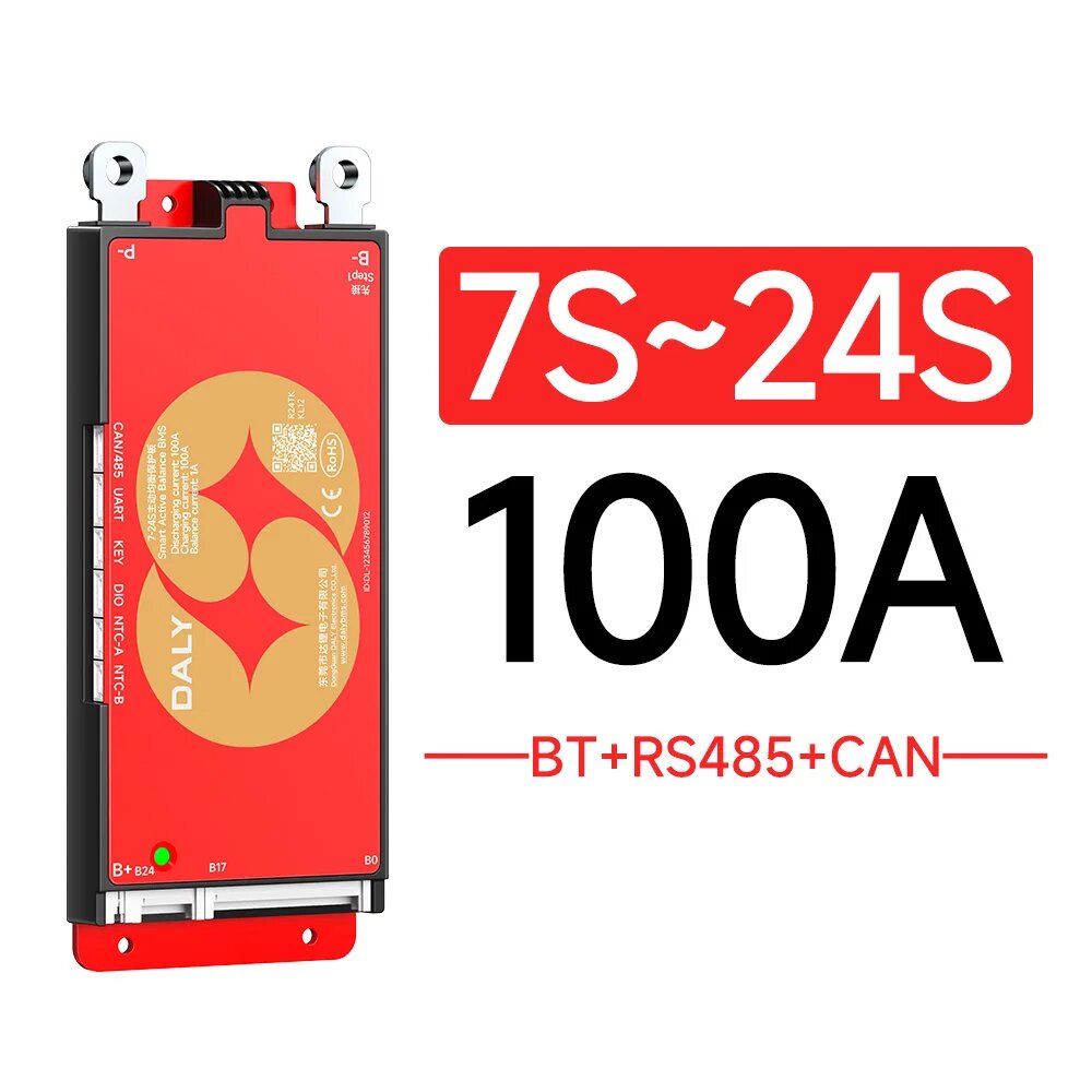 Daly BMS 7S-24S 100A CAN Bluetooth