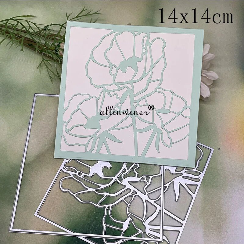Вырубка для скрапбукинга Flower series EZ-12-2, 14x14 см
