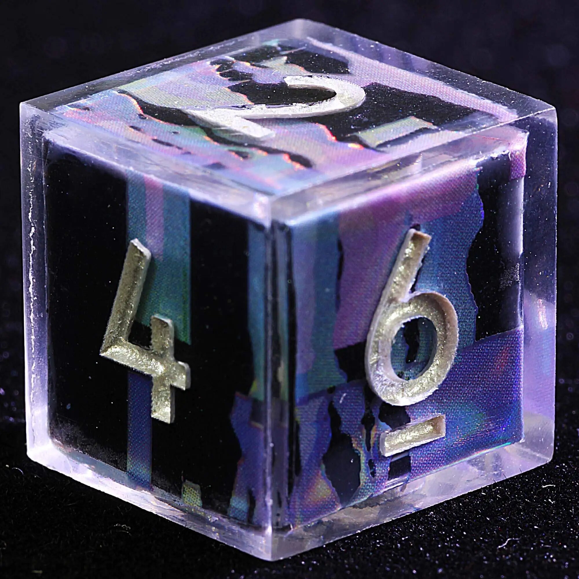 Набор костей DnD "Сетевой глитч" Full Set of 9 pieces — фото 1