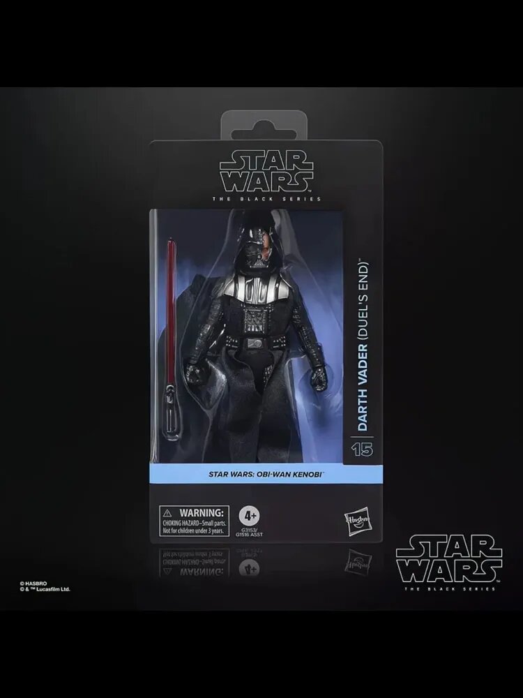 Фигурка Hasbro Star Wars Toys Серия "Черный ящик", Дарт Вейдер (Duel End Edition), 6-дюймовая подвижная кукла ручной работы
