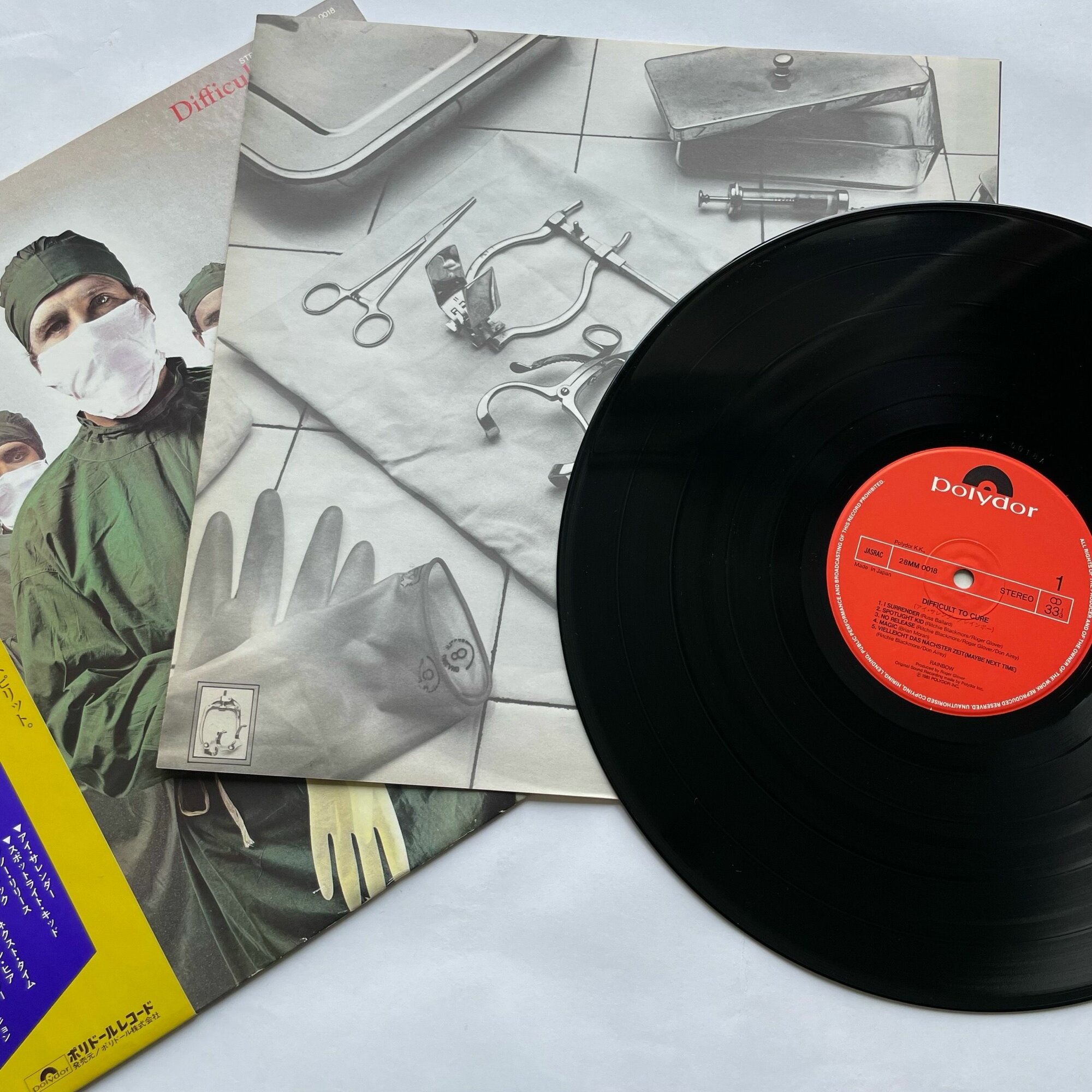 Винтажная виниловая пластинка LP Rainbow Difficult To Cure (Япония 1981) (Оби)