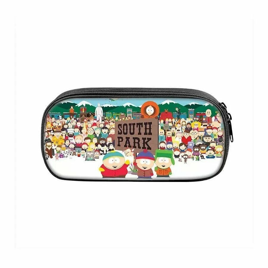 South park пенал южный парк для подростка школьный с одним отделением 20x10x4,5см (10 штук наклейки в подарок)