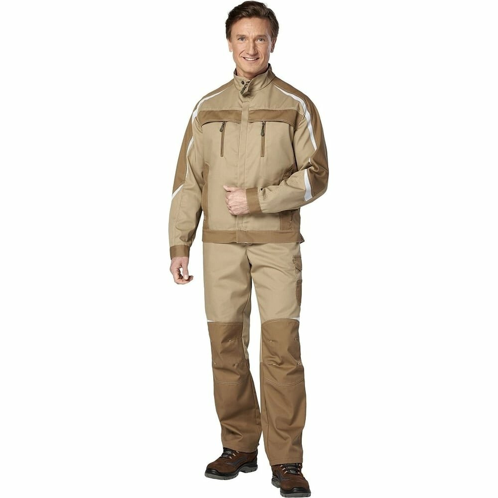Костюм Эксперт Спецодежда Филигир, бежевый/темно-бежевый, р. 48-50, рост 170-176 6446000039154 — фото 1