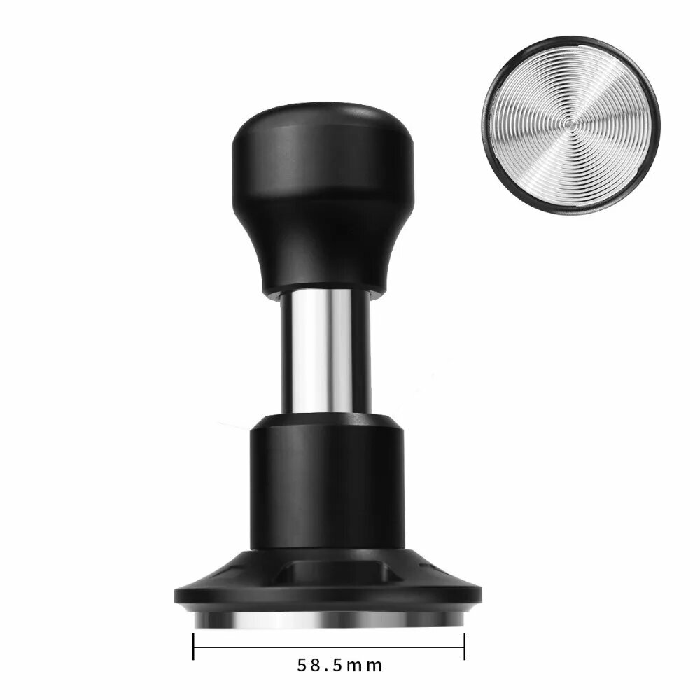 Константное давление темпер для кофе из нержавеющей стали Черный, Black 58.5mm