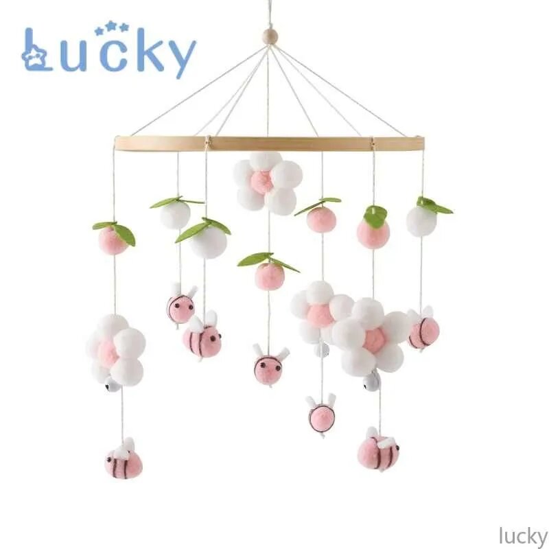 LuckyРозовая детская кроватка-колокольчик в виде пчелиного комочка для волос