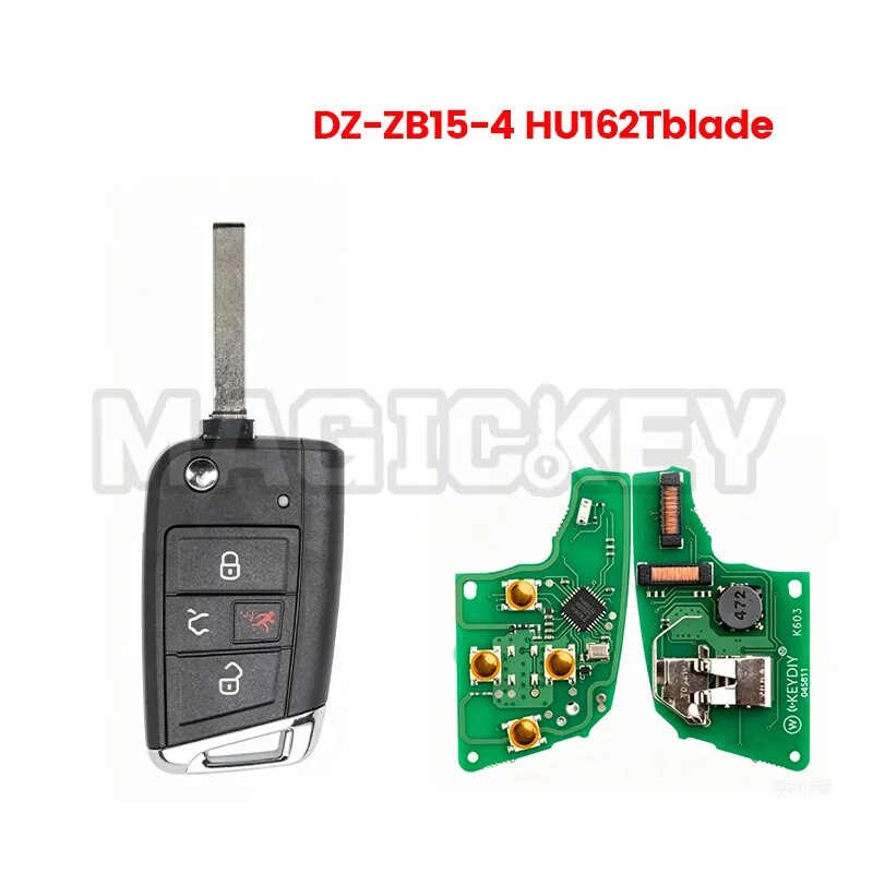 Плата смарт-ключа KEYDIY KD DZ-ZB15-3 DZ-ZB15-4 с 3/4 кнопками и корпусом для with 4 BTN HU162T