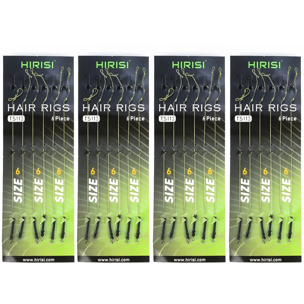 Hirisi TS113 оснастки для ловли карпа 24 шт. 24Pcs Size 6