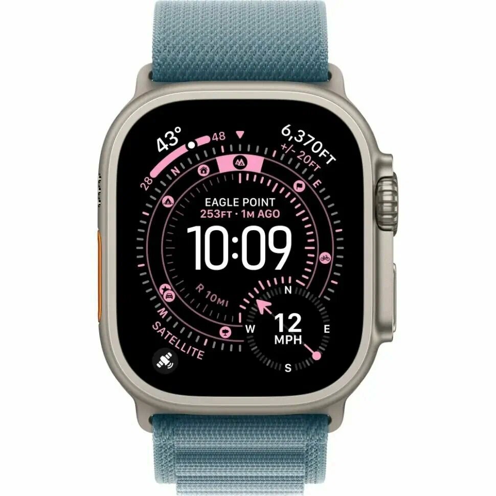 Apple Watch Ultra 3 Natural with Light Blue Alpine Loop (M) LL