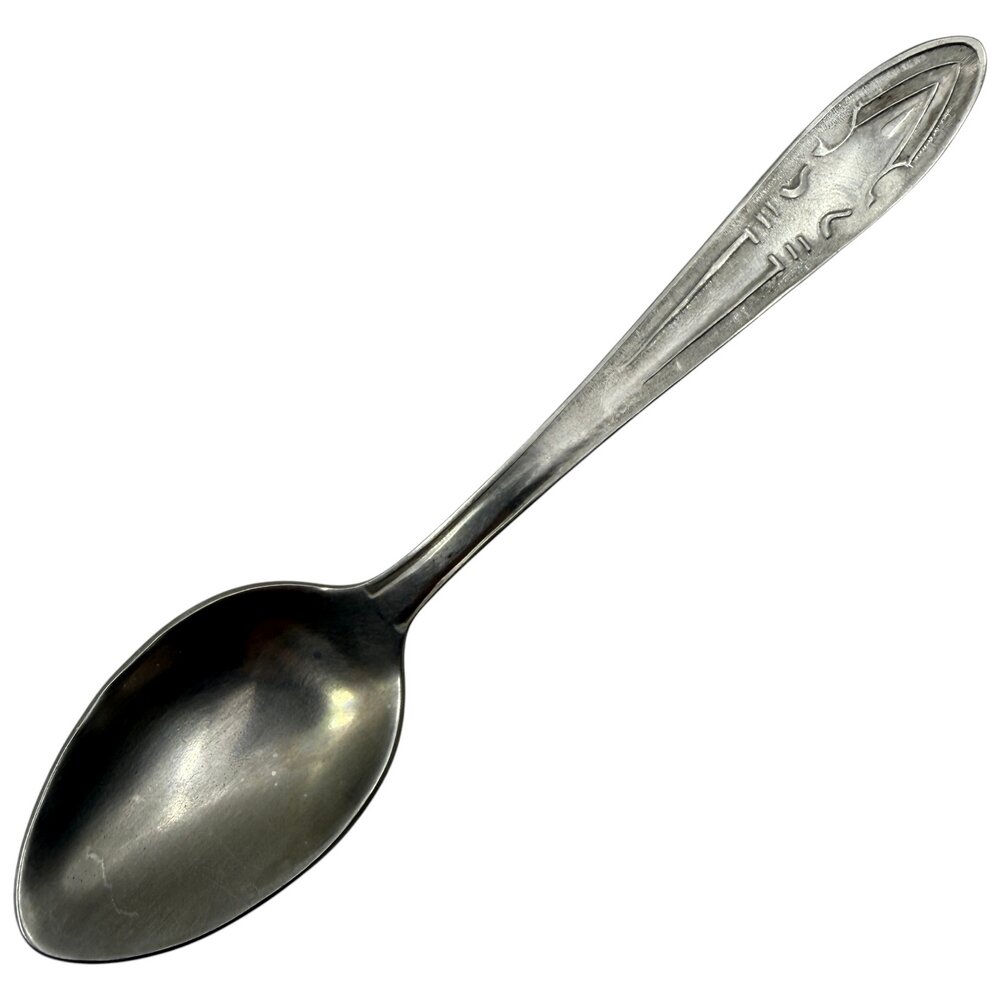 Ложка чайная "Силуэт", 14 см, нержавеющая сталь, 1960-1980 гг, СССР