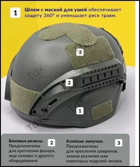Каска для страйкбола — фото 1