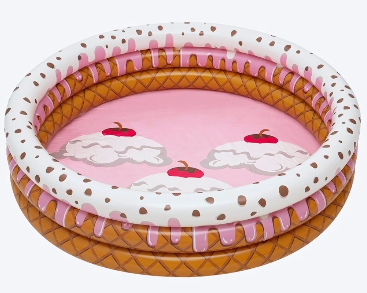 Бассейн детский надувной «SUNDAE» 160x38 см, 390 л, в виде мороженого