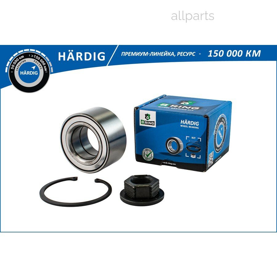 BRING HBK1437 подшипник ступицы FORD FOCUS (98-) (перед. Компл.) 39X72X37 (HBK1437) B-RING HARDIG
