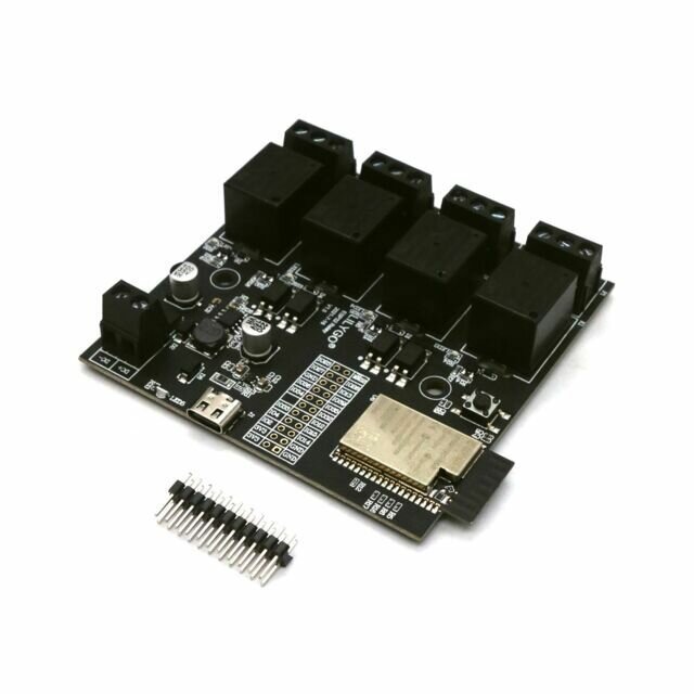 Реле LILYGO T-Relay ESP32 10A 250V 4 канала