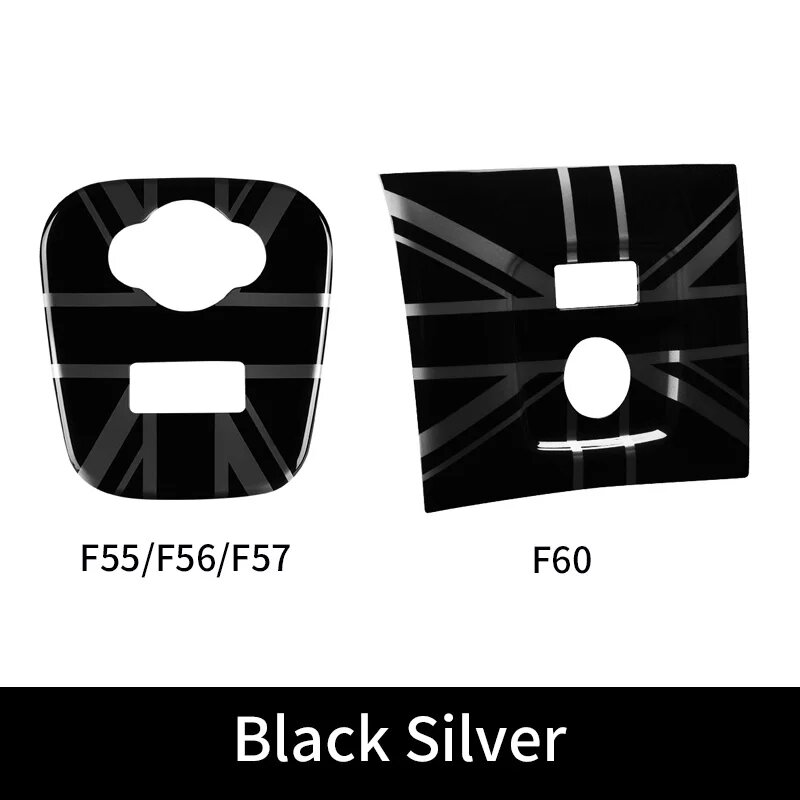 Наклейка на панель прикуривателя, для MINI COOPER F55 F56 F57 F60 Black Silver, F55 F56 F57, Черный