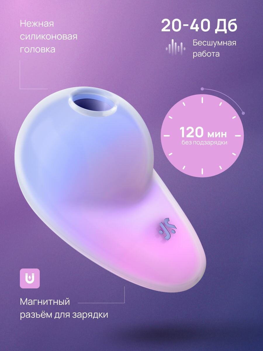 Вакуумный вибратор Satisfyer Pixie Dust + вибрация