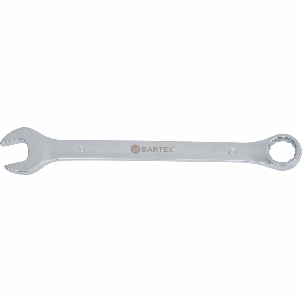 Комбинированный ключ BARTEX 15 мм, матовый, CrV сталь 169971