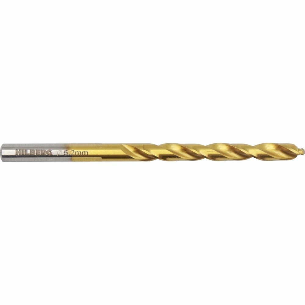 Сверло кобальтовое по металлу Hilberg 5.2x86(52) мм Cobalt TOP, CO052