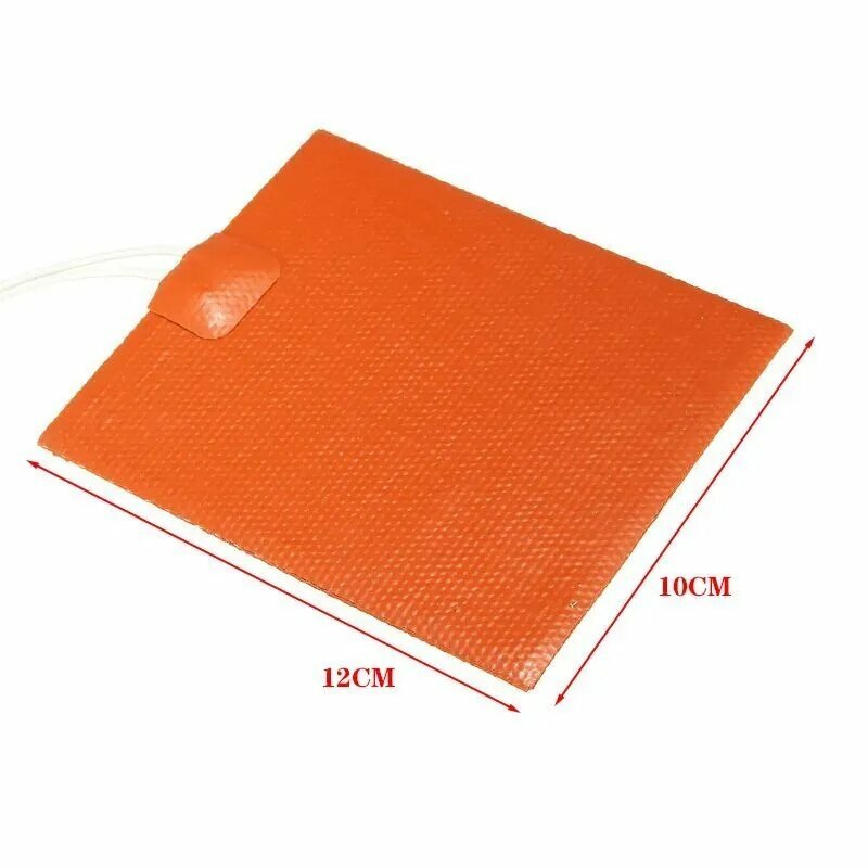 12В 12Вт Нагревательная пластина силиконовая120x100mm поддона / Двигатель / Подогрев масляного бакаПостоянная температура 60 градусов