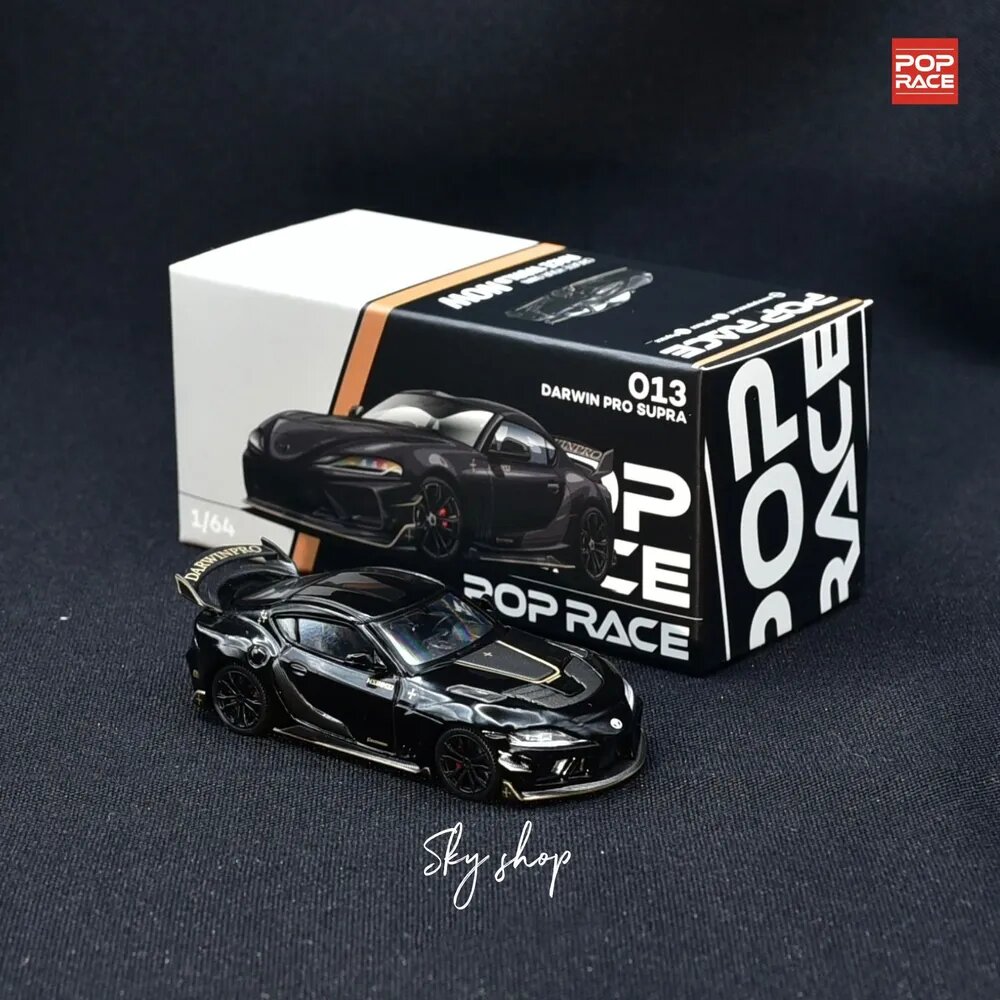 Машинка Pop Race 1:64 Toyota DARWIN PRO 66G NWB Supra (A90) Черная