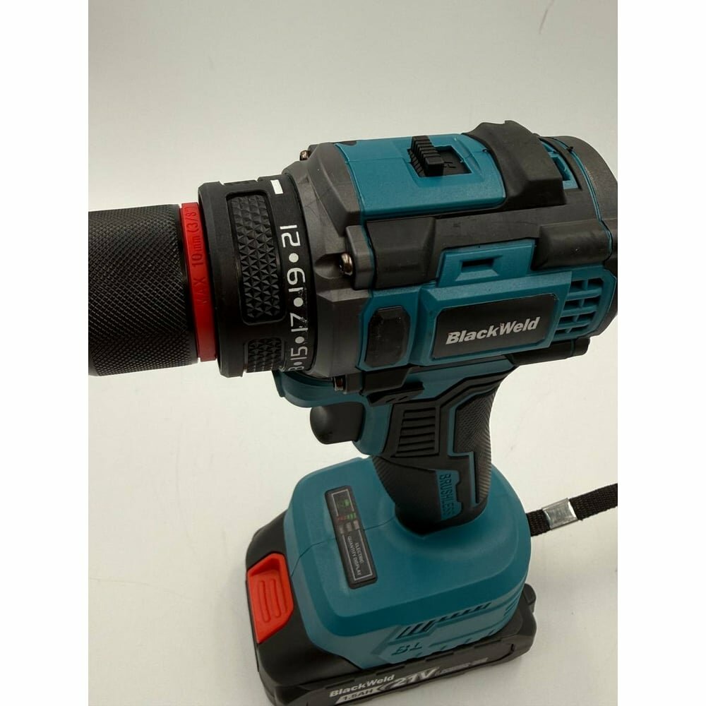 Бесщеточная аккумуляторная дрель-шуруповерт BlackWeld JZ02-10B 21V 1.5Ah 150175 — фото 1