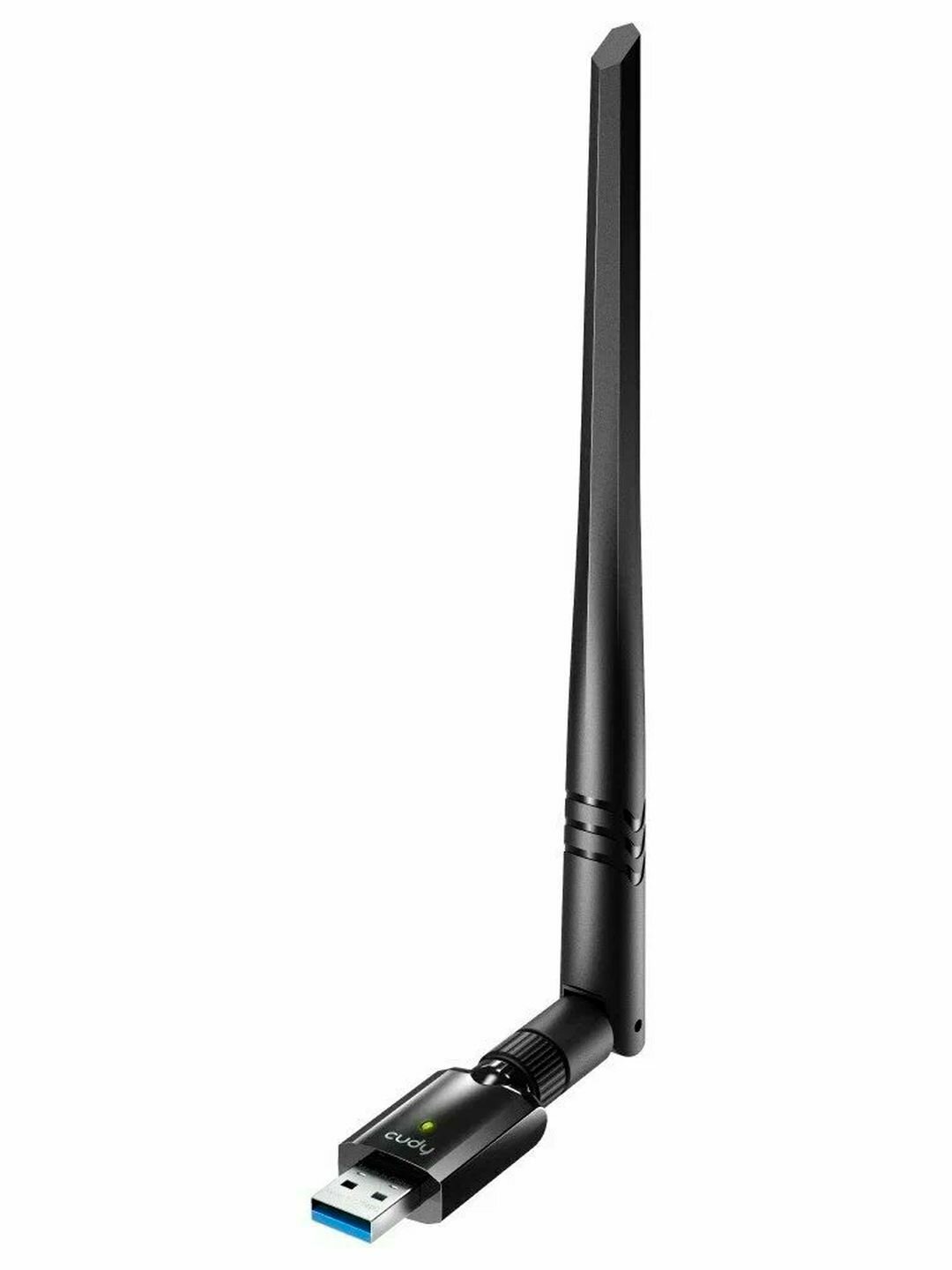 Беспроводной адаптер Cudy WU1400, Wi‑Fi, AC1300, съемная антенна USB 3.0, черный