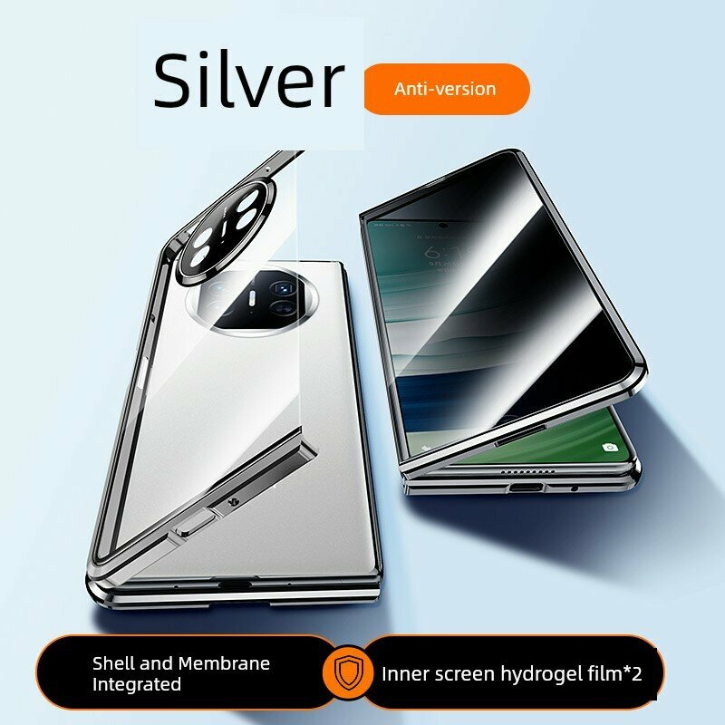 Коллекционный чехол Huawei Mate X5 с защитой от подглядывания, серебристый цвет, полное покрытие, ультратонкий,