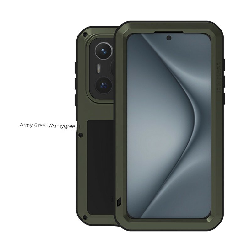 Премиальный чехол для Huawei Pura 80 в оливковом цвете