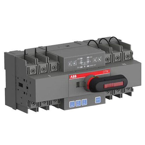 Рубильник реверсивный ABB OTM125F4C21D400C до 125А 4-поллюсной с АВР 21D