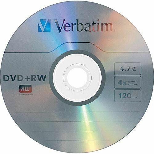 Диск DVD-RW 4.7Gb Verbatim 4x 1 шт