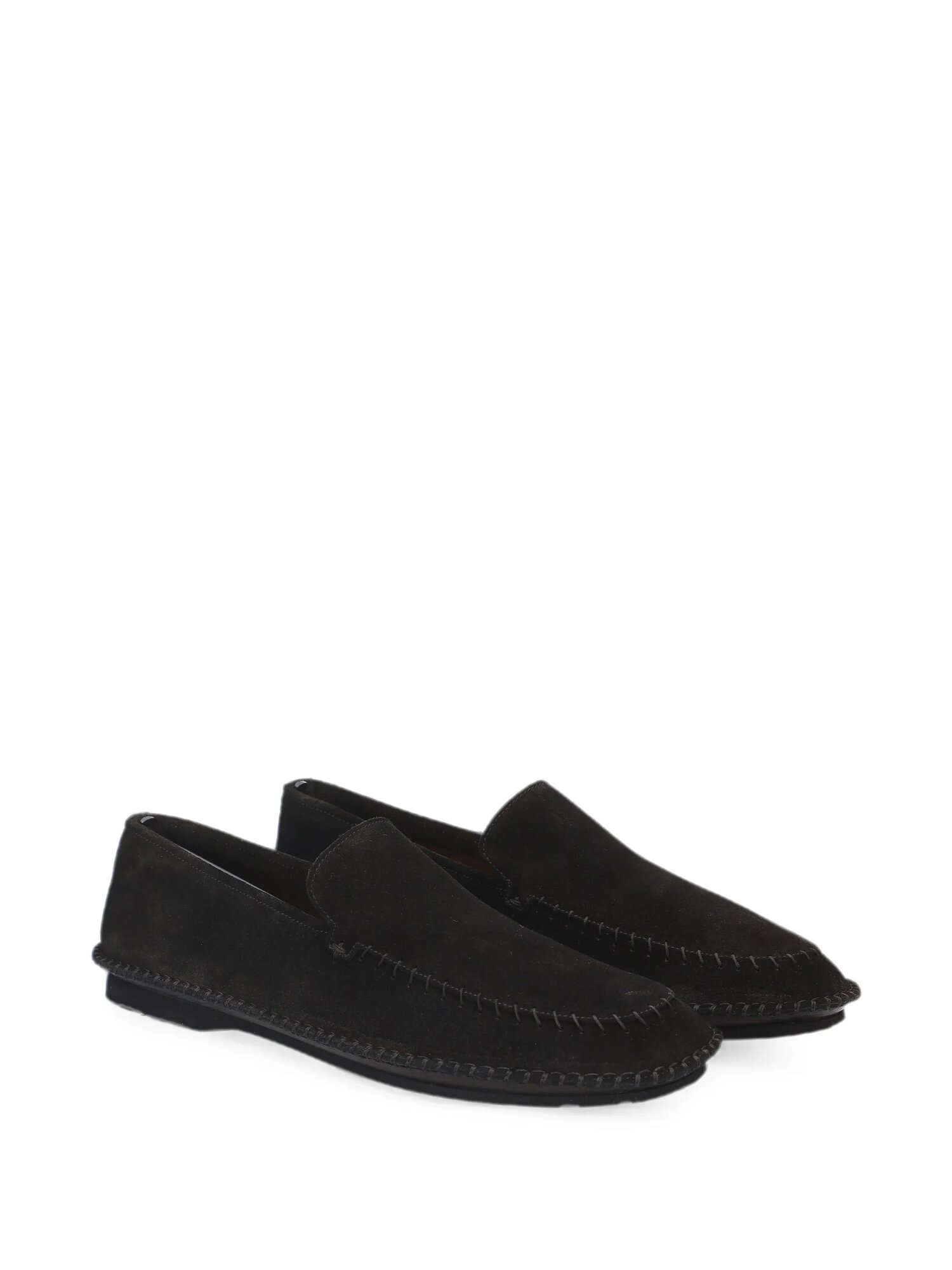 Лоферы Structured suede loafers