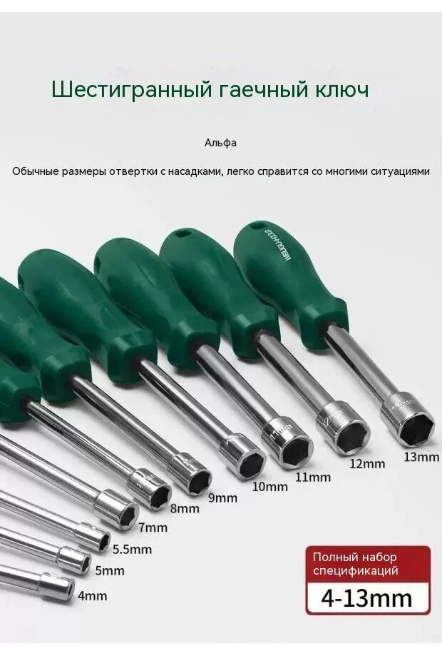 Отвертка с торцевой головкой 12 мм