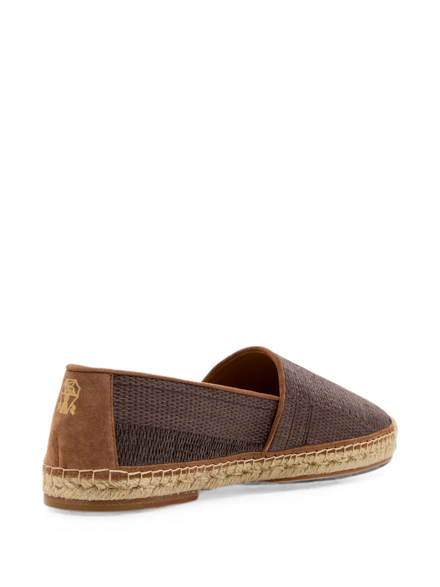 Эспадрильи BRUNELLO CUCINELLI Woven suede-panelled espadrilles, размер 46 — фото 1
