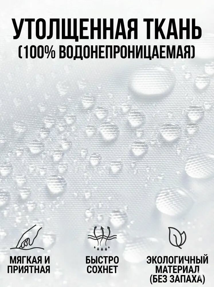 Плащ-дождевик Весна-лето 2025, размер 130cm, синий — фото 1