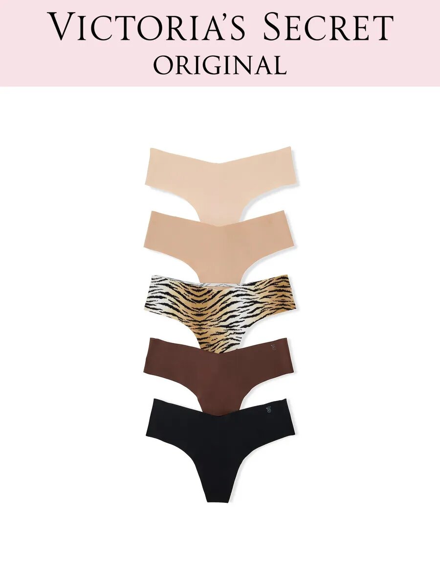 Трусы 5-Pack No-Show Thong Panties, комплект