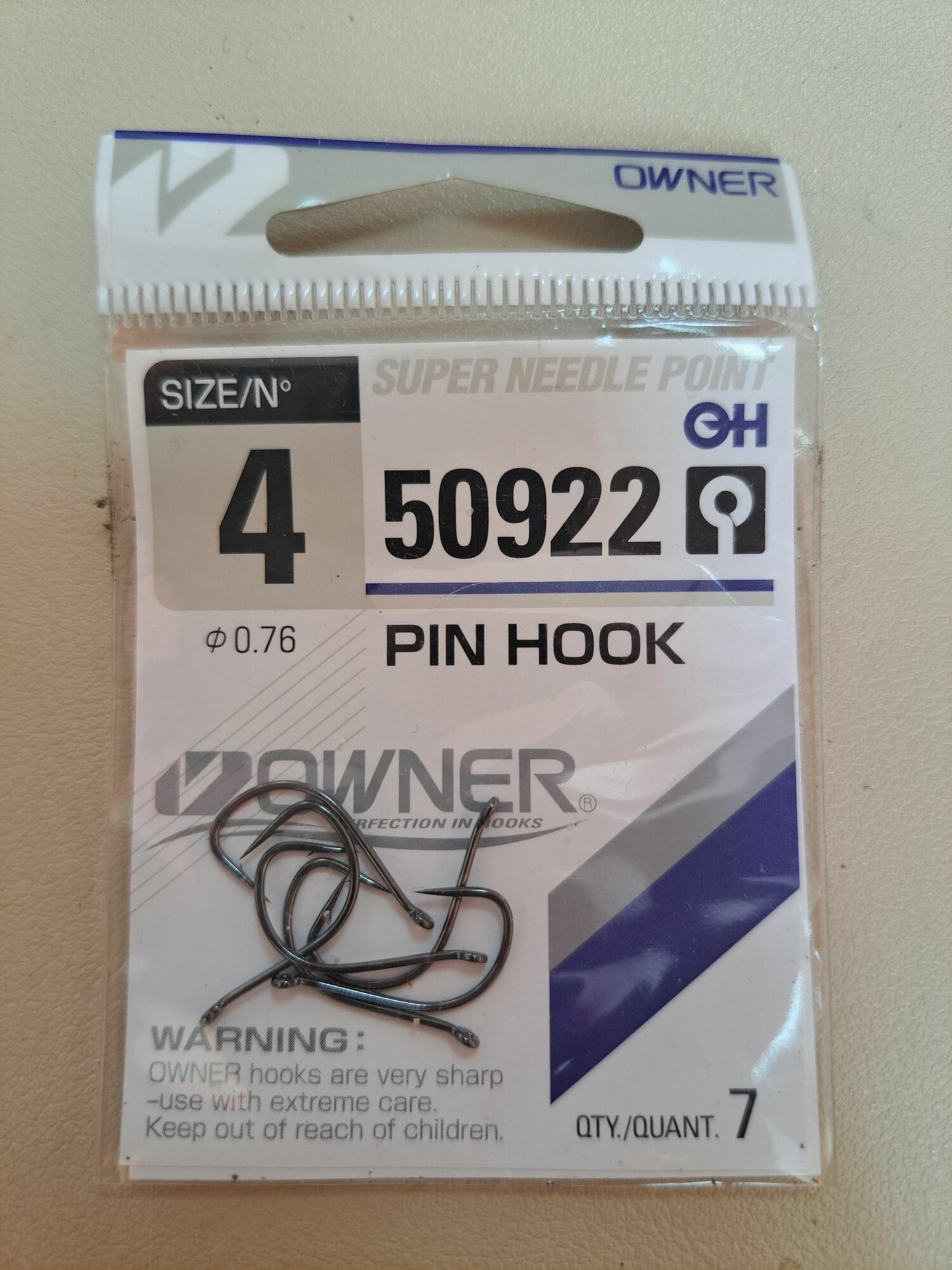 Крючок Owner 50922 №4 Pin Hook