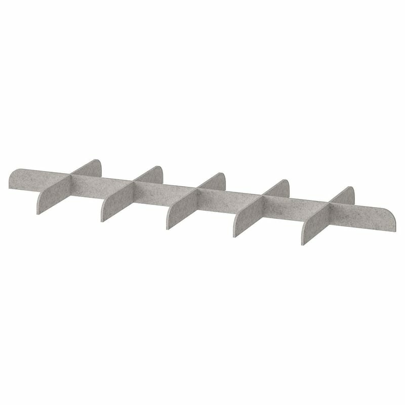 Разделитель для выдвижного лотка IKEA KOMPLEMENT светло-серый, 100x35 см 104.675.59