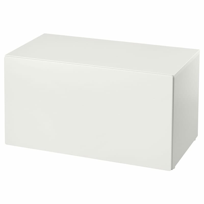 Скамья IKEA SM STAD, белый, 90x52x48 см 193.891.52