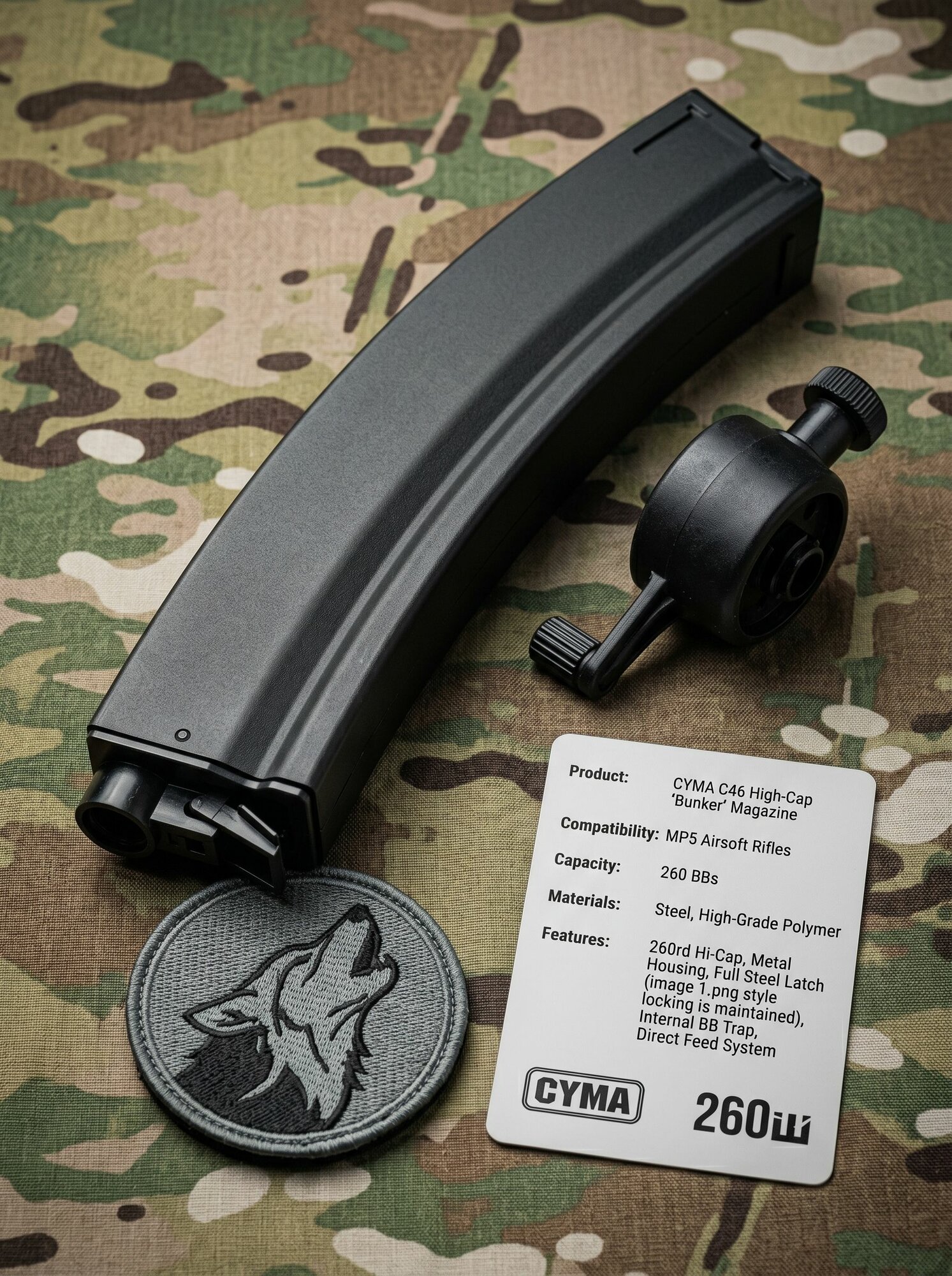 Магазин бункерный C46 для MP5 на 260ш (CYMA)