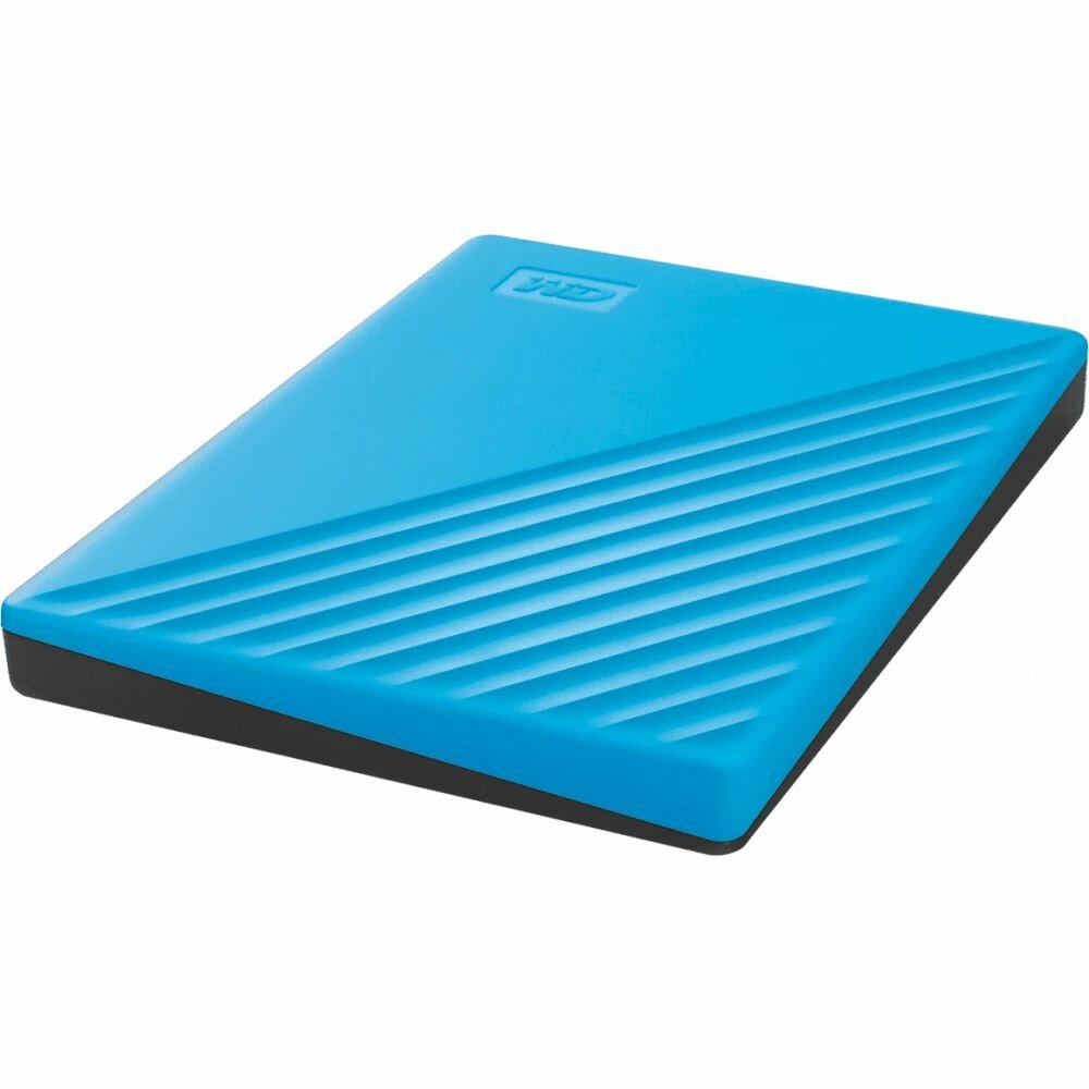 Внешний HDD 2.5" Western Digital My Passport, 2TB, USB 3.2 Gen 1 Type-A, 5400 rpm, голубой