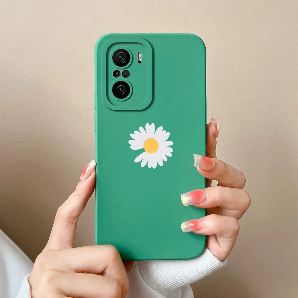 Чехол Xiaomi Poco F4 изумрудный, силикон