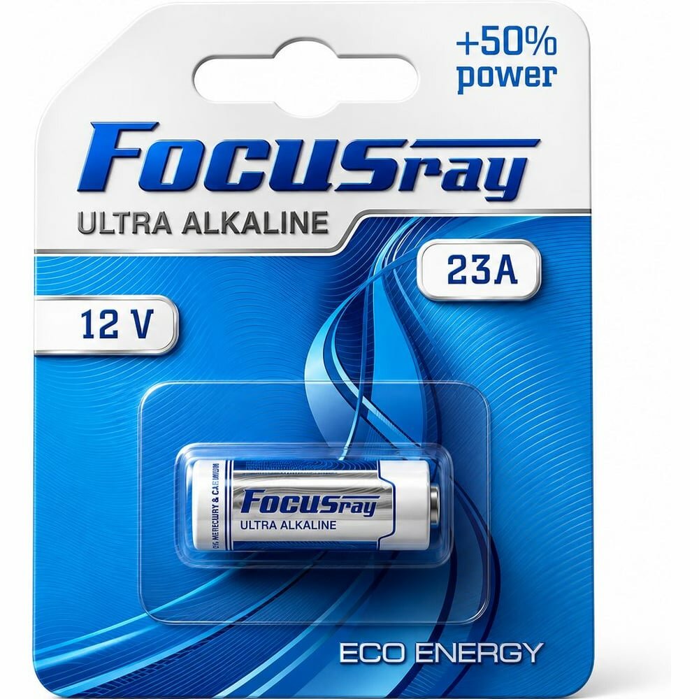 Батарея алкалиновая высоковольтная Focusray ULTRA ALKALINE 23A 12V арт. 622548