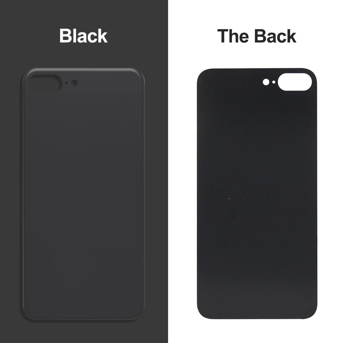 Задняя крышка/панель корпуса для iPhone 8 Plus, замена крышки аккумулятора для iPhone Черный, Black