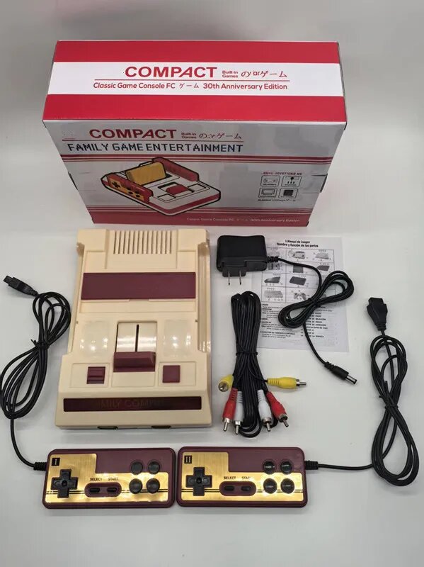 Игровая консоль OWLLON HB-102 8Bit Retro, Бежевый, EU plug, 132 игры