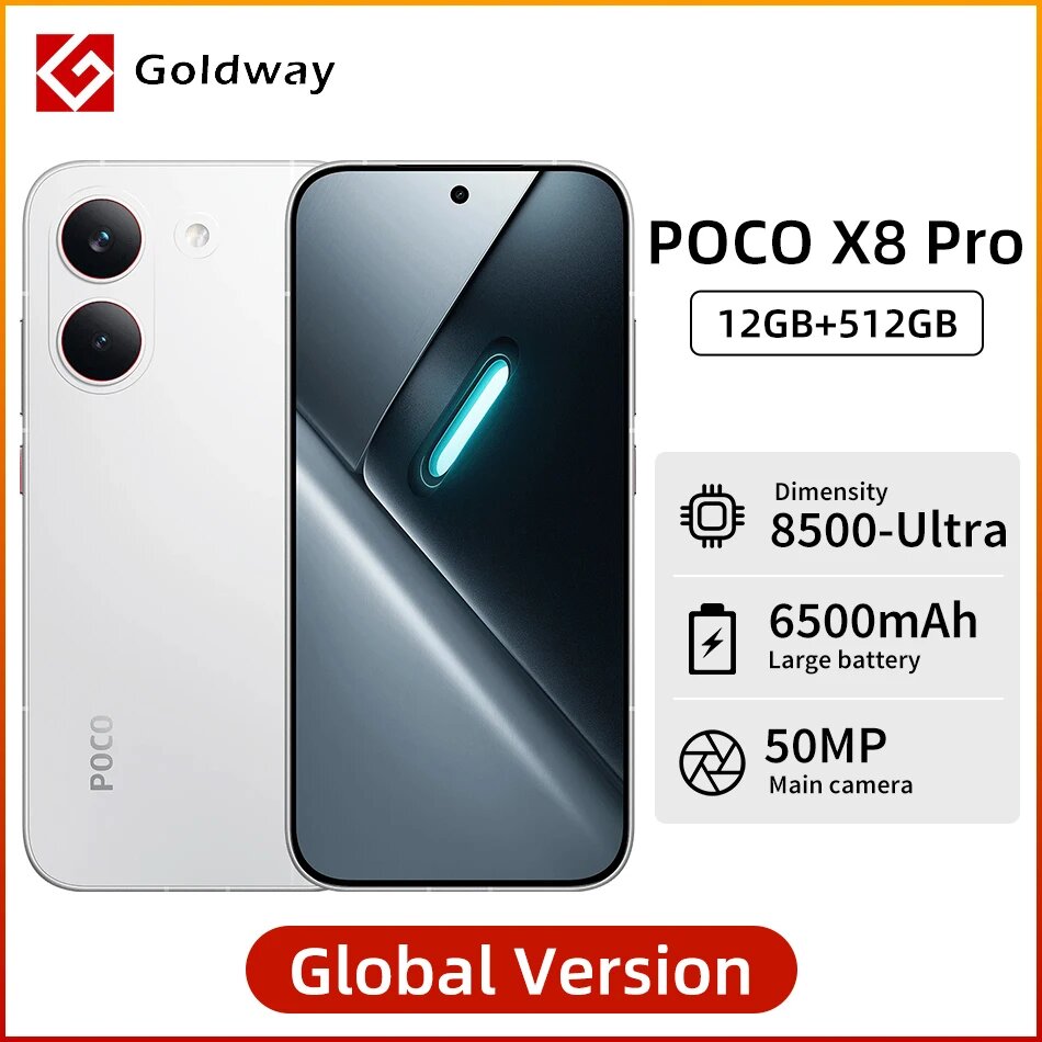 Смартфон Poco X8 Pro, 12/512ГБ, global