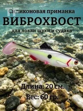 Мягкая приманка для рыбалки, 200 мм